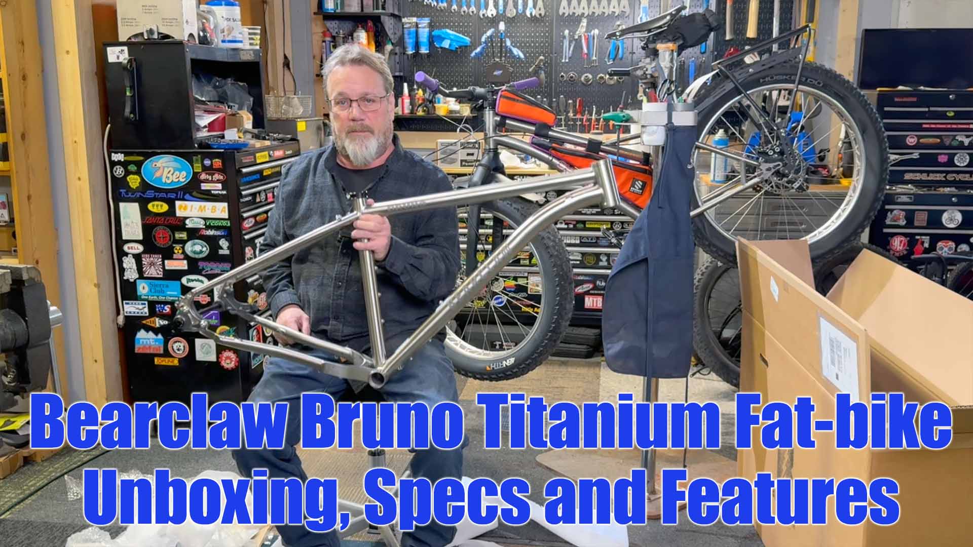 Fat-bike Video - Bearclaw Bruno Titanium Fat-bike Unboxing, Specs and ...